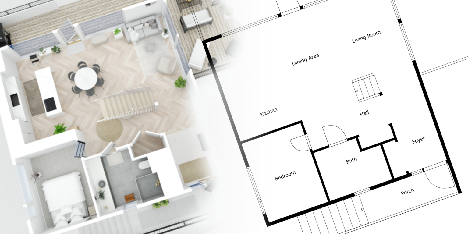 Simple Floor Plans & Blueprints for Online Listings