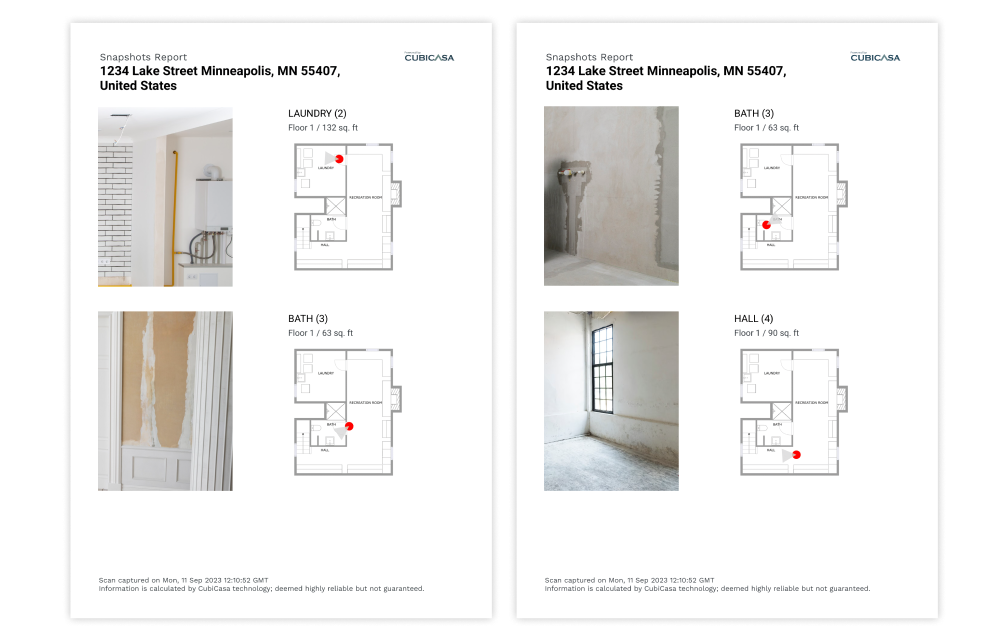 Snapshots | CubiCasa