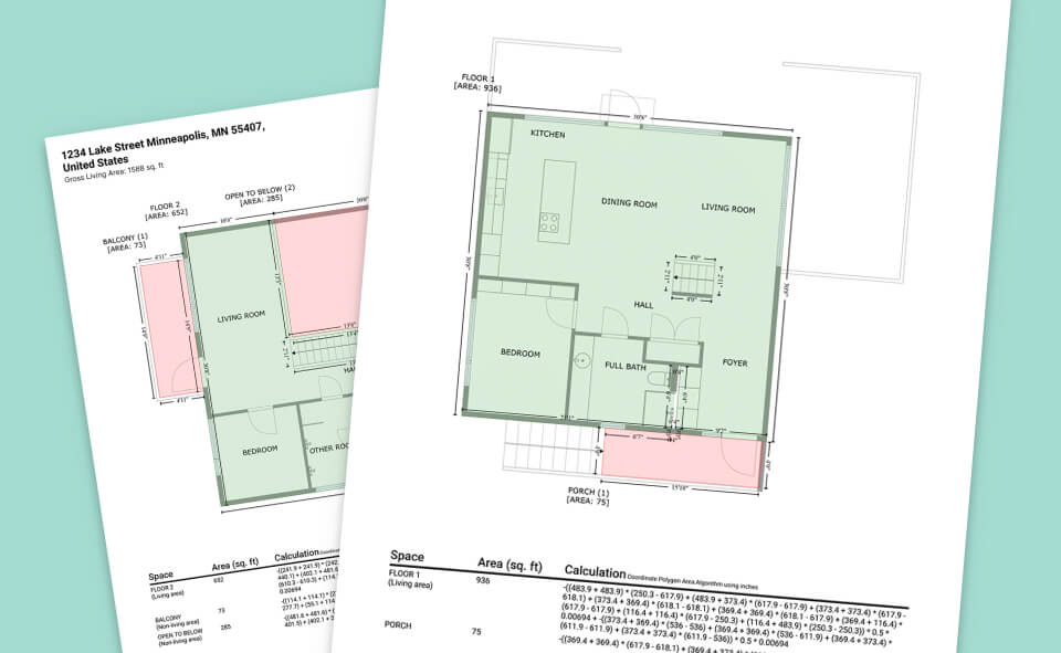 Pricing packages for floor plan scanning application